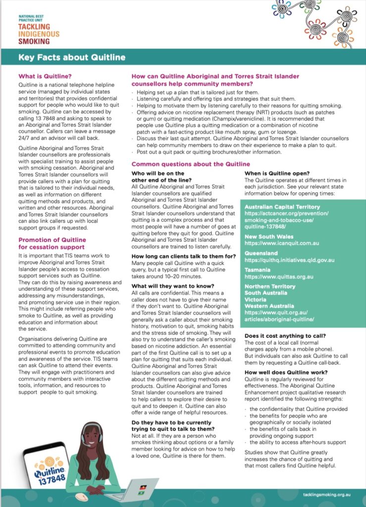 quitline-thumbnail - Tackling Indigenous Smoking