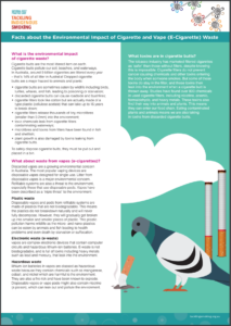 Facts about vaping (e-cigarettes) - Tackling Indigenous Smoking